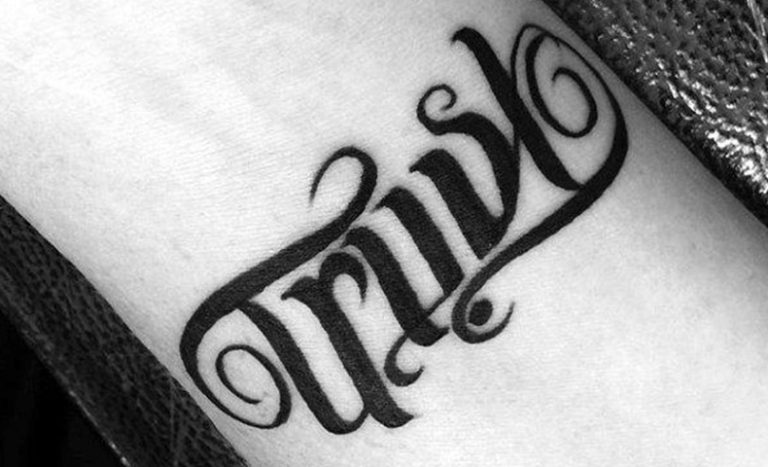 40 Ultimate Ambigram Tattoo Ideas - Mirrored Tattoo Designs