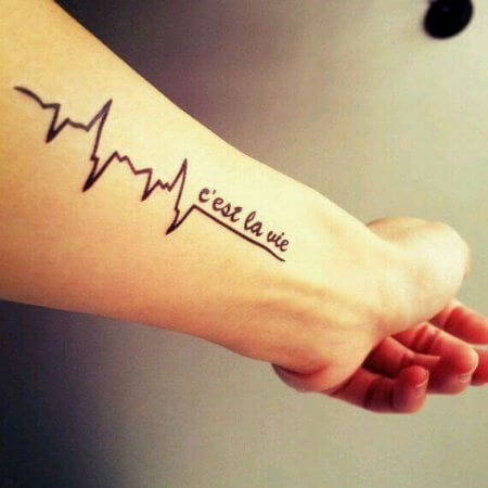 85+ Heartbeat Tattoo Designs (2024) with Brilliant Combinations