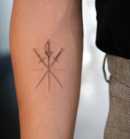 50 Sharp Sword Tattoo Designs | Symbolism of Warriors