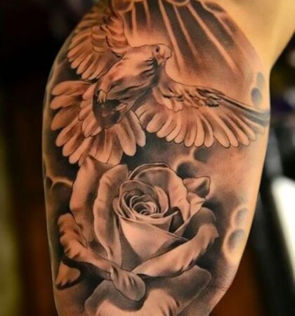 50 Most Beautiful Dove Tattoo Designs Ideas with Meaning