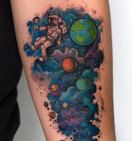 25 Stunning Galaxy Tattoo Ideas with Meaning: Latest Designs