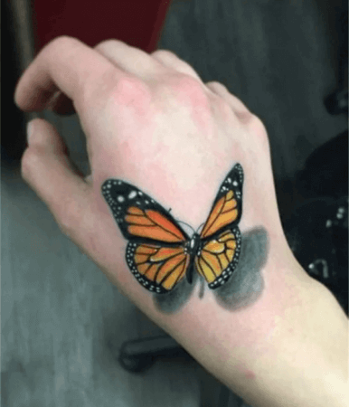 Amazing Butterfly Hand Tattoos For Men And Women