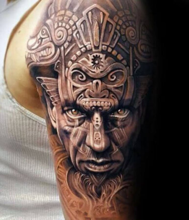 45 Mind-Blowing Aztec Tattoo Meaning Design & Ideas