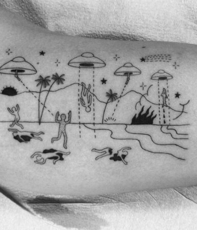 Best 30+ Alien Tattoo Design and Ideas [Inspiration Guide]
