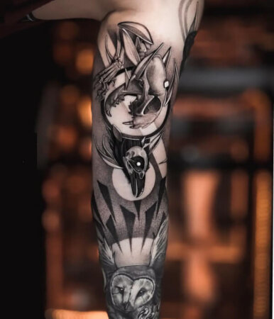 Best 40 Inspiring Raven Tattoo Designs and Ideas with Meaning