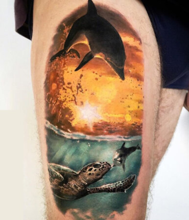 30+ Amazing Dolphin Tattoo Ideas And Designs with Meaning