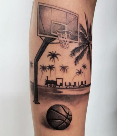 50+ Amazing Basketball Tattoo Ideas and Designs with Meaning