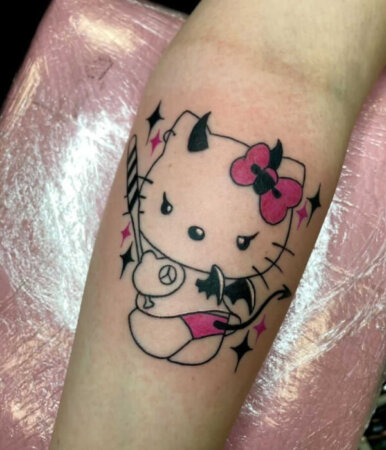 50+Best Hello Kitty Tattoo Designs with Meanings