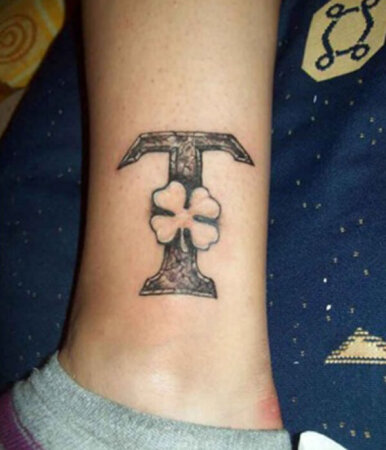 20 Fancy T Letter Tattoo Designs And Ideas in 2024