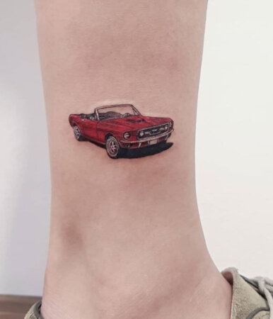 23 Cool Car Tattoos for Guys: Rev Up Your Style