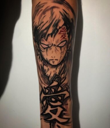 Amazing Gaara Tattoo Designs, Ideas With Their Meaning