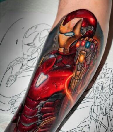 Amazing Iron Man Tattoo Ideas And Designs - Trending Tattoo