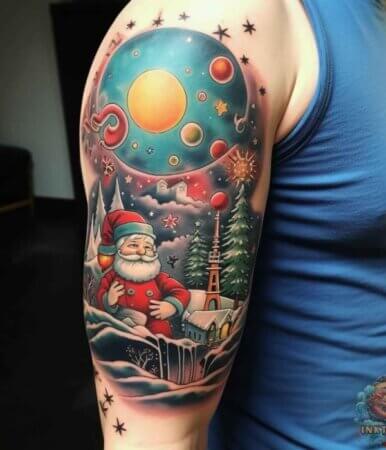 Amazing Christmas Tattoo Designs,Ideas And Meaning